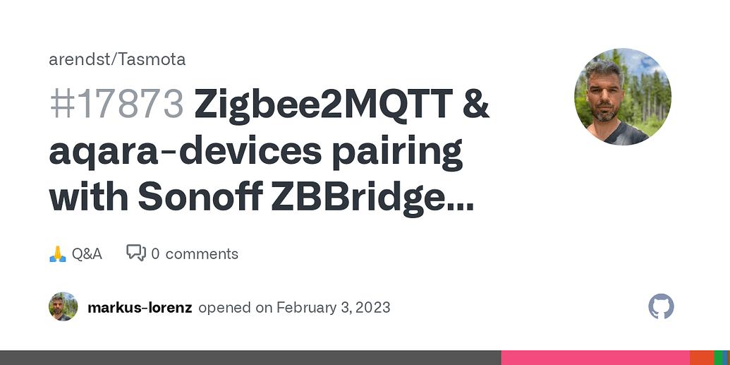 Zigbee2MQTT & aqara-devices pairing with Sonoff ZBBridge as router not possible any more (vs ...