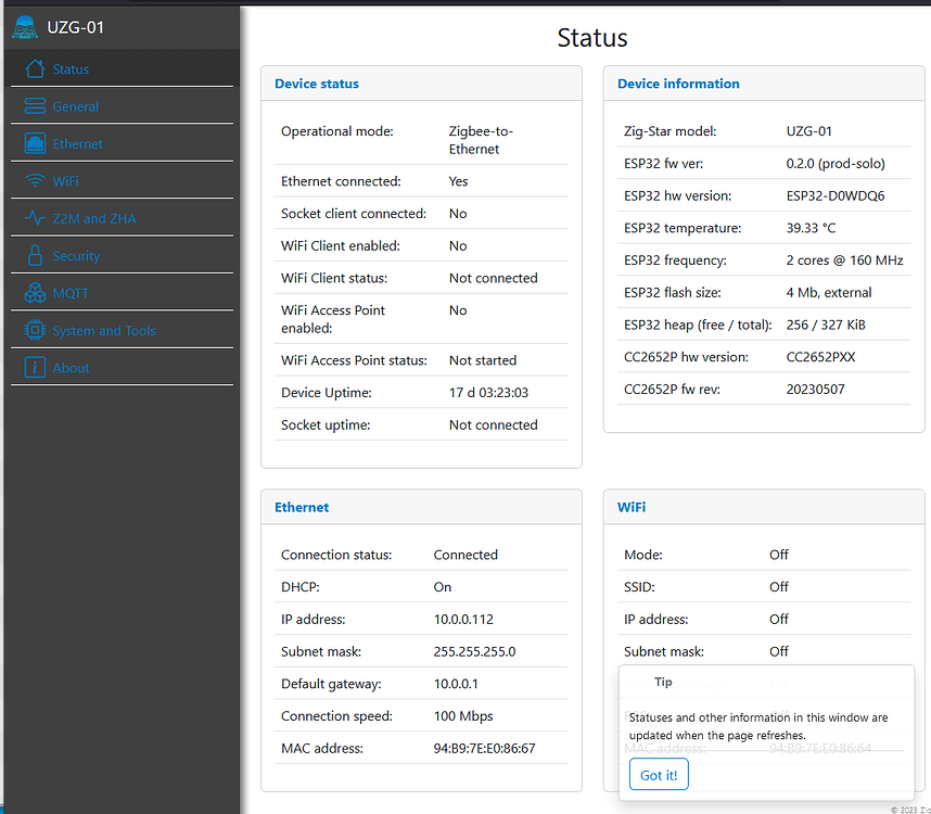 Multi protocol coordinator (zigbee/z-wave) over LAN (POE ...