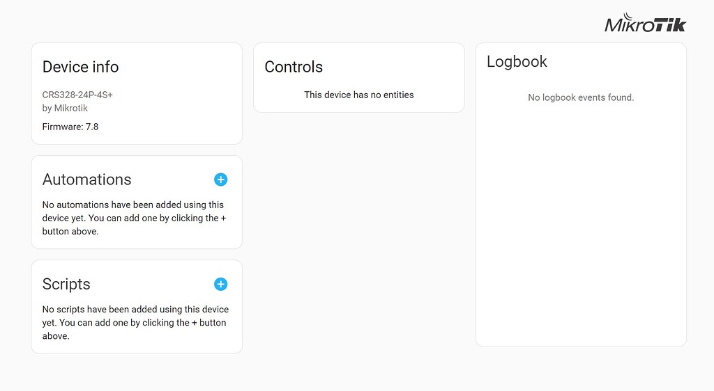 Mikrotik Integration Not Working Configuration Home Assistant Community