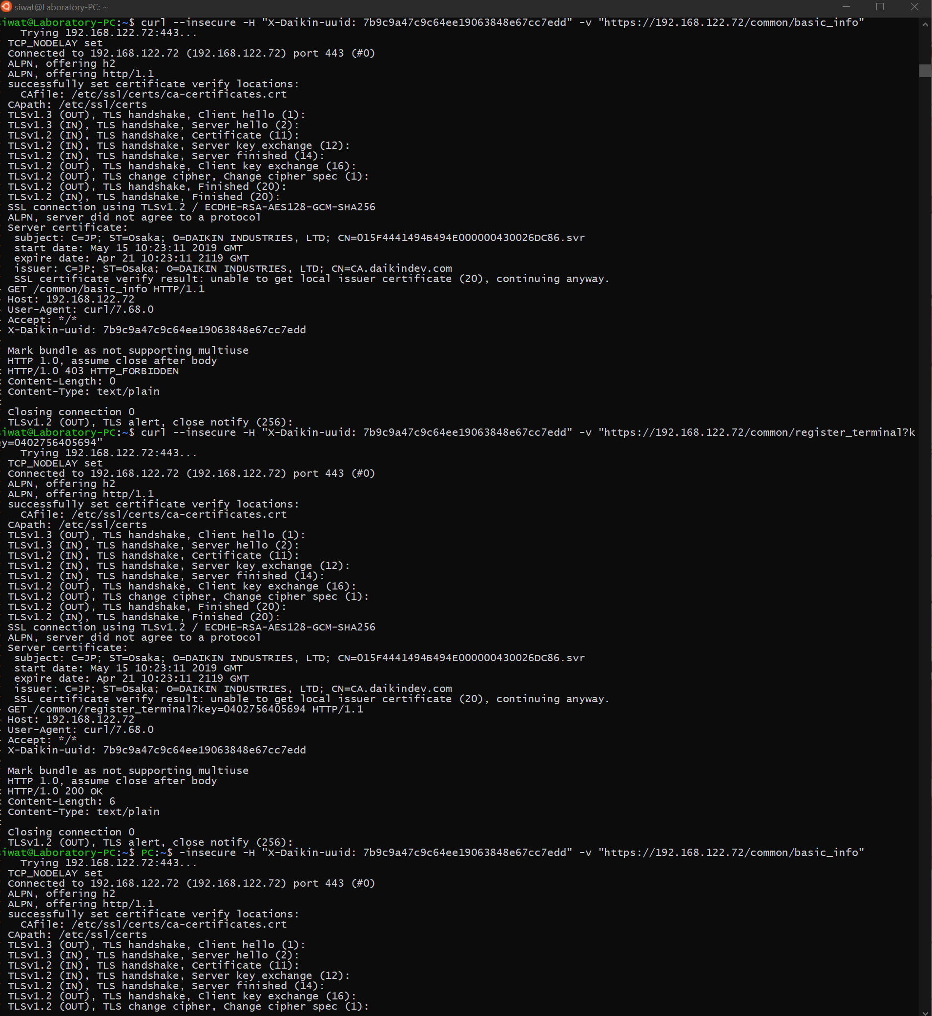 [SOLVED] Daikin BRP072C42 can't connect to home assistant - Configuration - Home Assistant Community