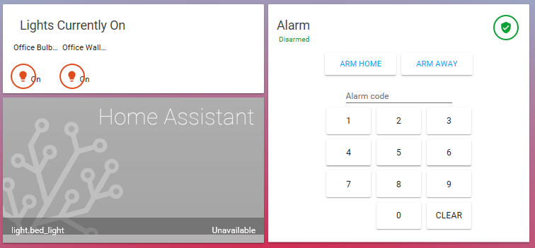 Lovelace: Alarm card - Dashboards & Frontend - Home Assistant Community