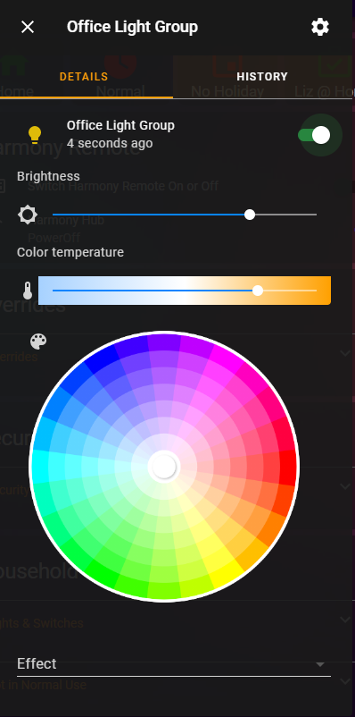 After Update To 116 2 Light Groups No Longer Have The Brightness Slider