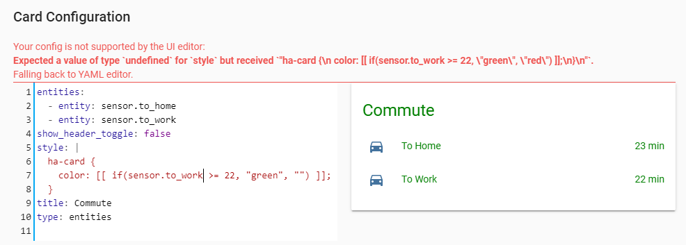 Entities card custom colour based on state - Configuration - Home ...