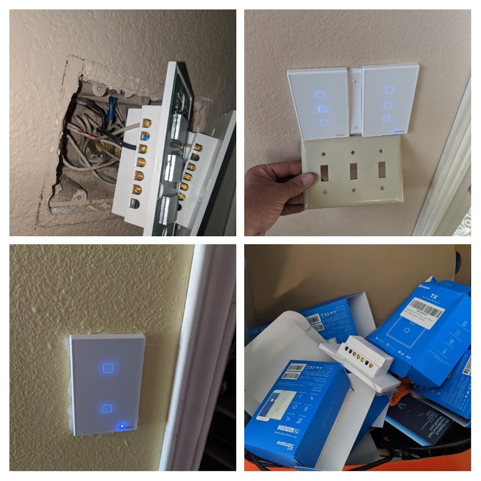 Smart Light Switch WiFi , 1/2/3 Gang Touch Wall Switch, Compatible With ...