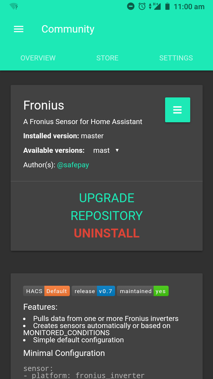 Fronius inverter integration - Share your Projects! - Home Assistant ...