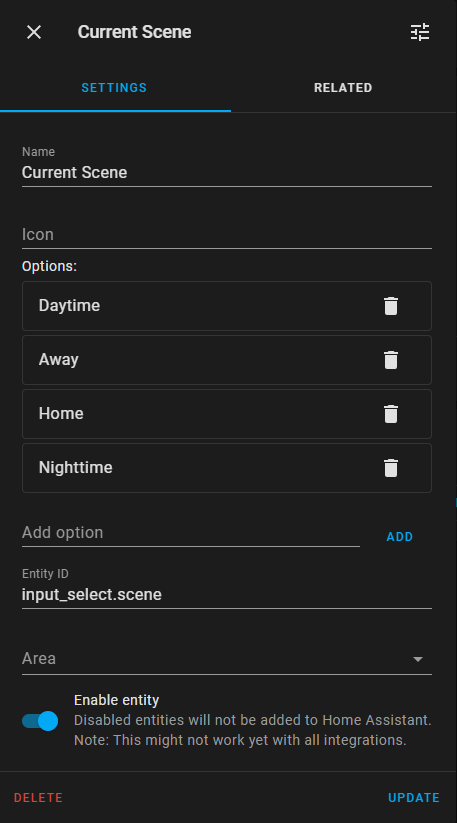 Input select That Triggers Scenes And Reacts To Scenes Being Called 