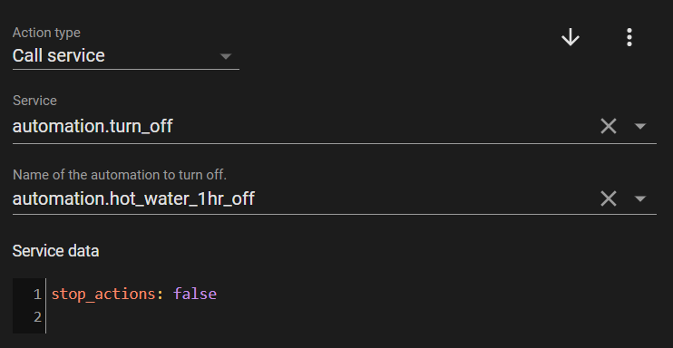 Action behaviour of Automation that turns itself off - Configuration ...