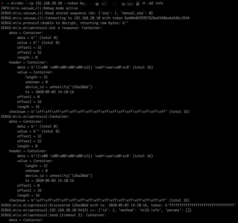 Xiao Mi Robot Vacuum viomi.vacuum.v7 Time Out - Configuration - Home ...