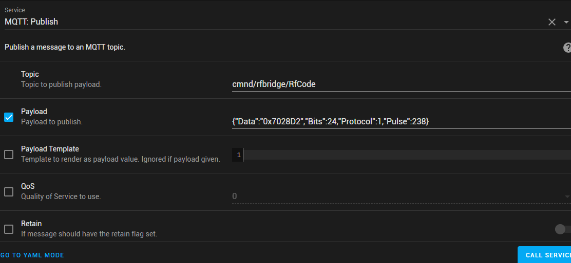 Control Relay with HomeAssistant, Flashed Sonoff RF bridge...RF ...
