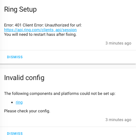 Components and Platforms Could not be Setup - Configuration - Home ...