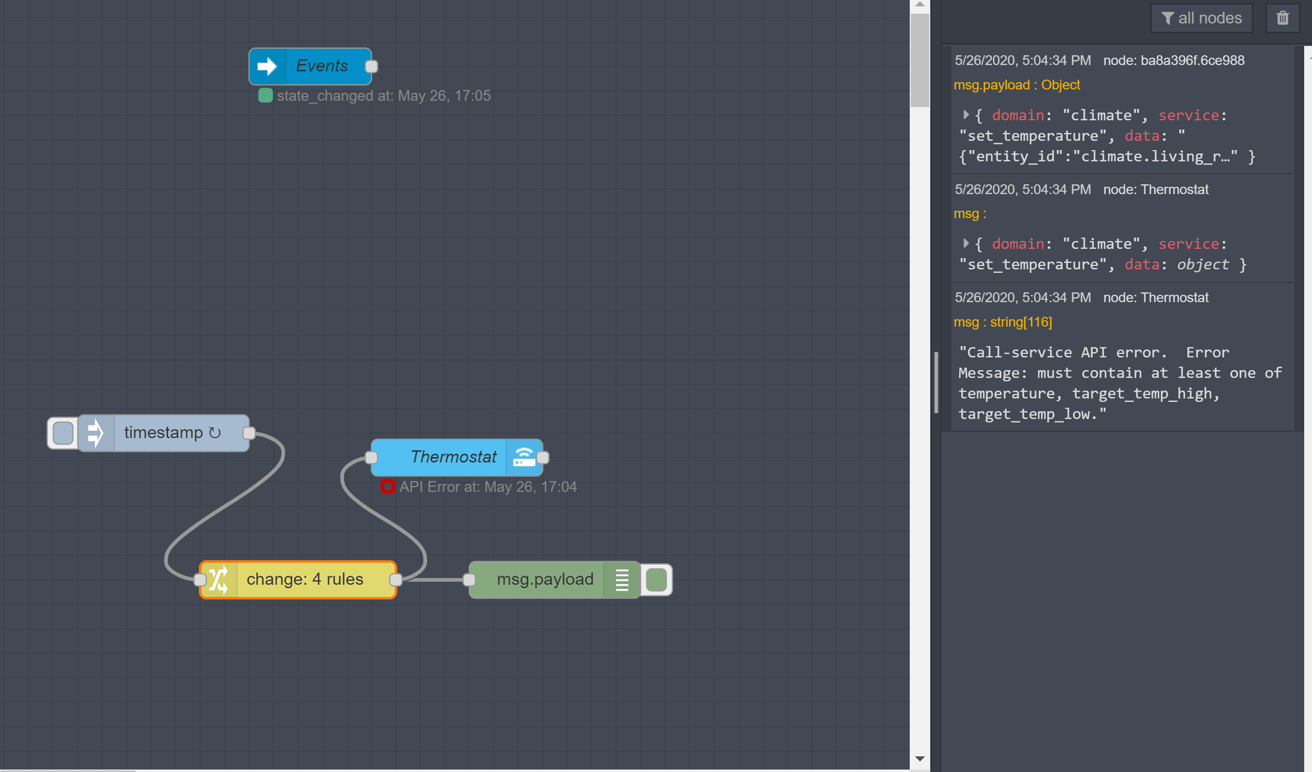 Home Assistant Node Red Nest Thermostat Node Red Home Assistant Community