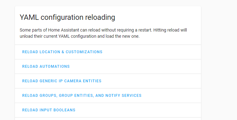 Reload Automations button missing - Configuration - Home Assistant Community