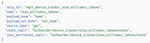 Mqtt Devicetracker Discovery Config Json Format Extra Attributes