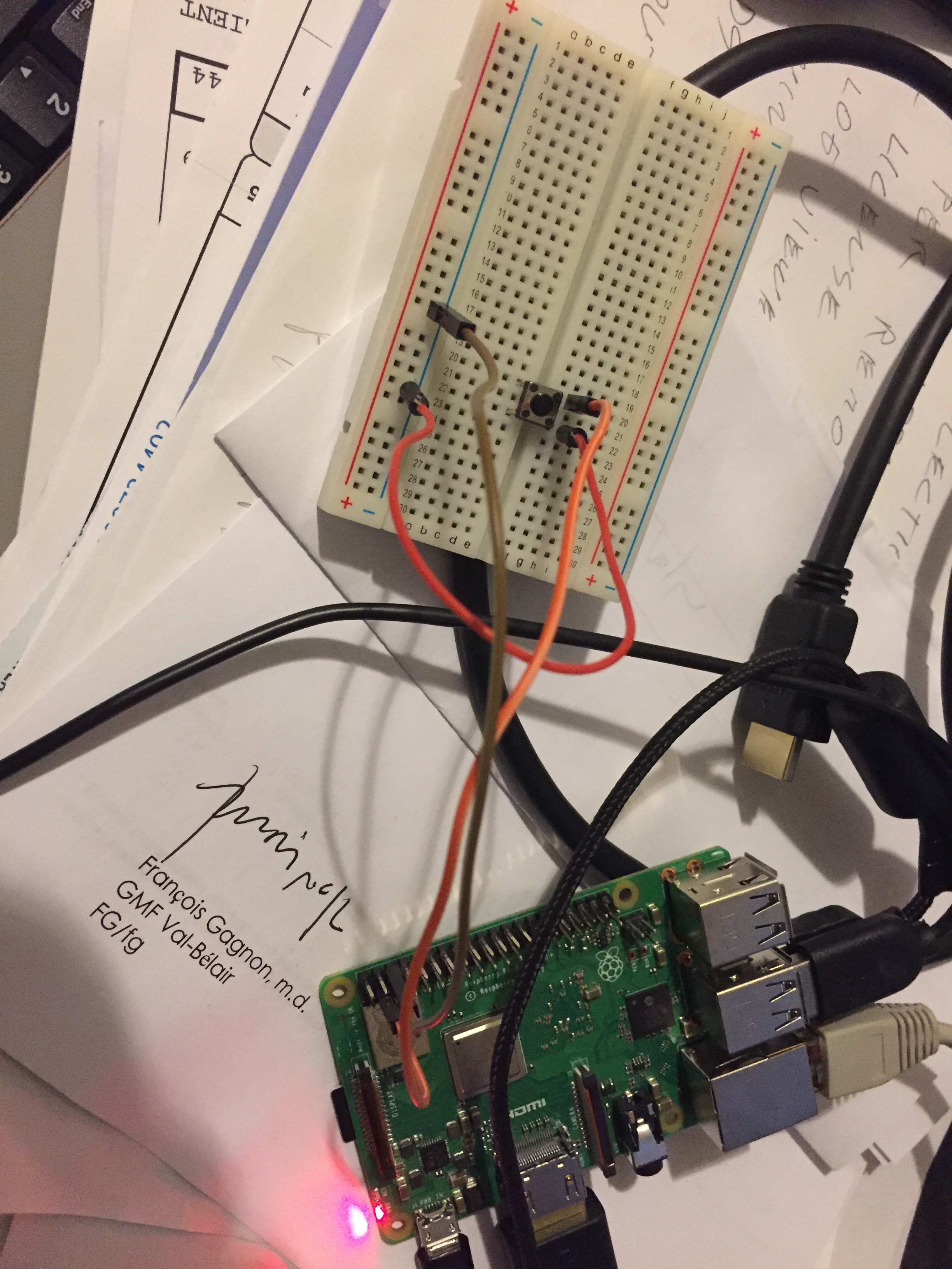 Automation of turning lights on when GPIO « GP2 » is closed ...