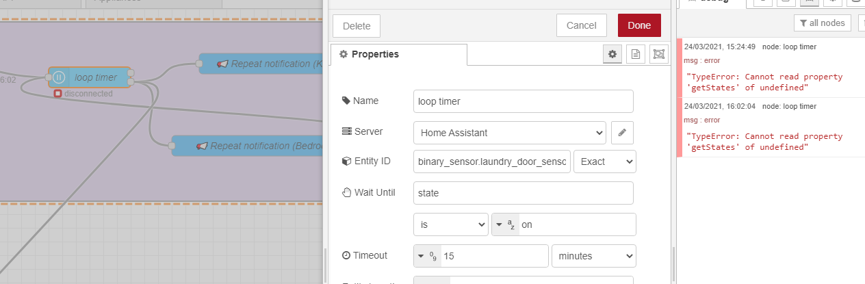 Wait Node As A Loop Timer Configuration Home Assistant Community