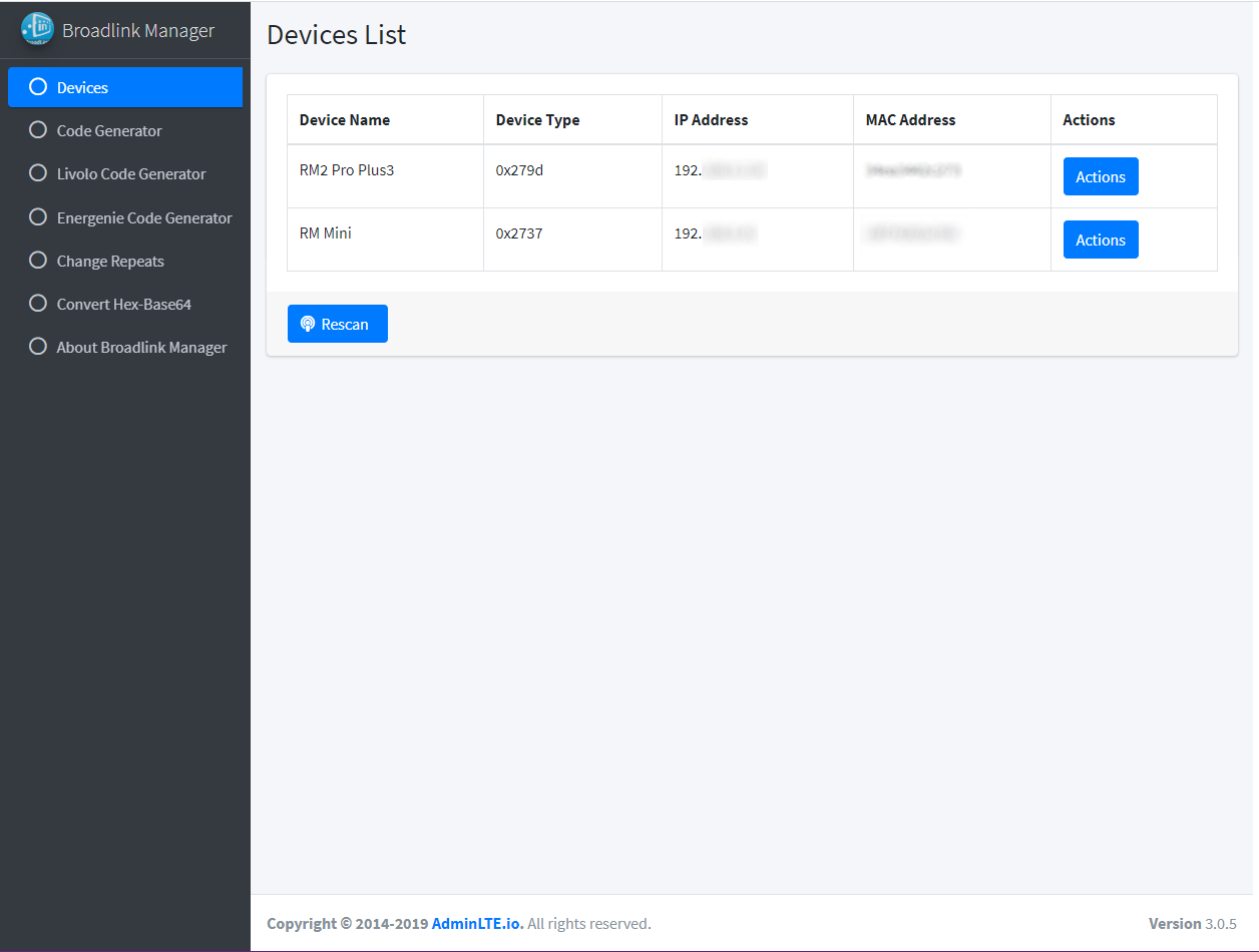 Broadlink Manager - Nicer way to Learn and Send IR/RF commands - Share your Projects! - Home ...