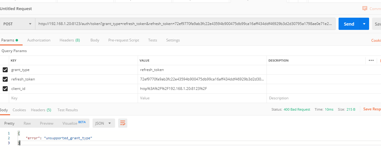 Get a new access token using a refresh token - Development - Home ...