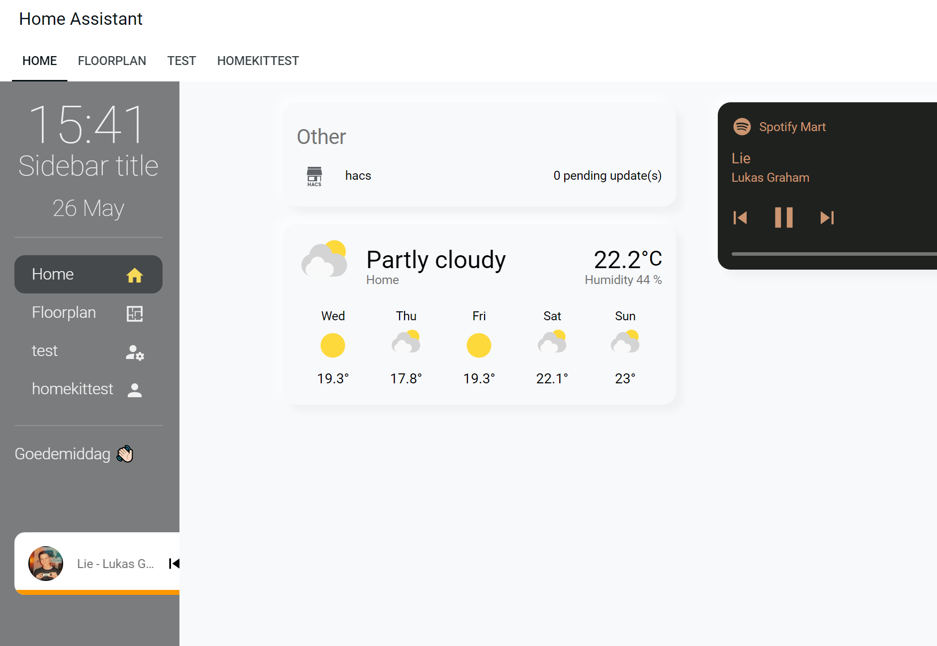 Lovelace: custom sidebar card - Dashboards & Frontend - Home Assistant ...