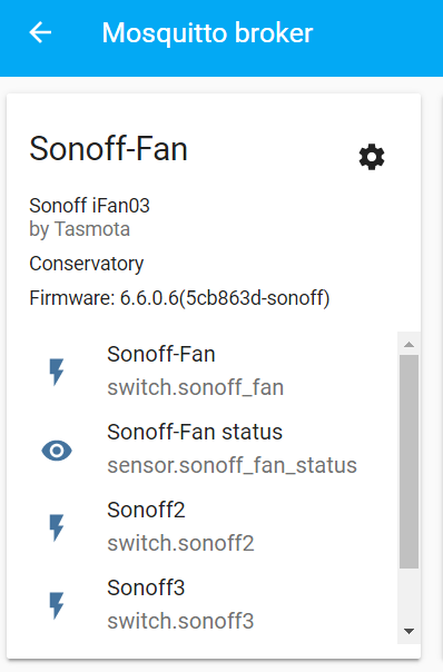 Sonoff Ifan03 With Tasmota Configuration Using Mqtt Configuration Home Assistant Community