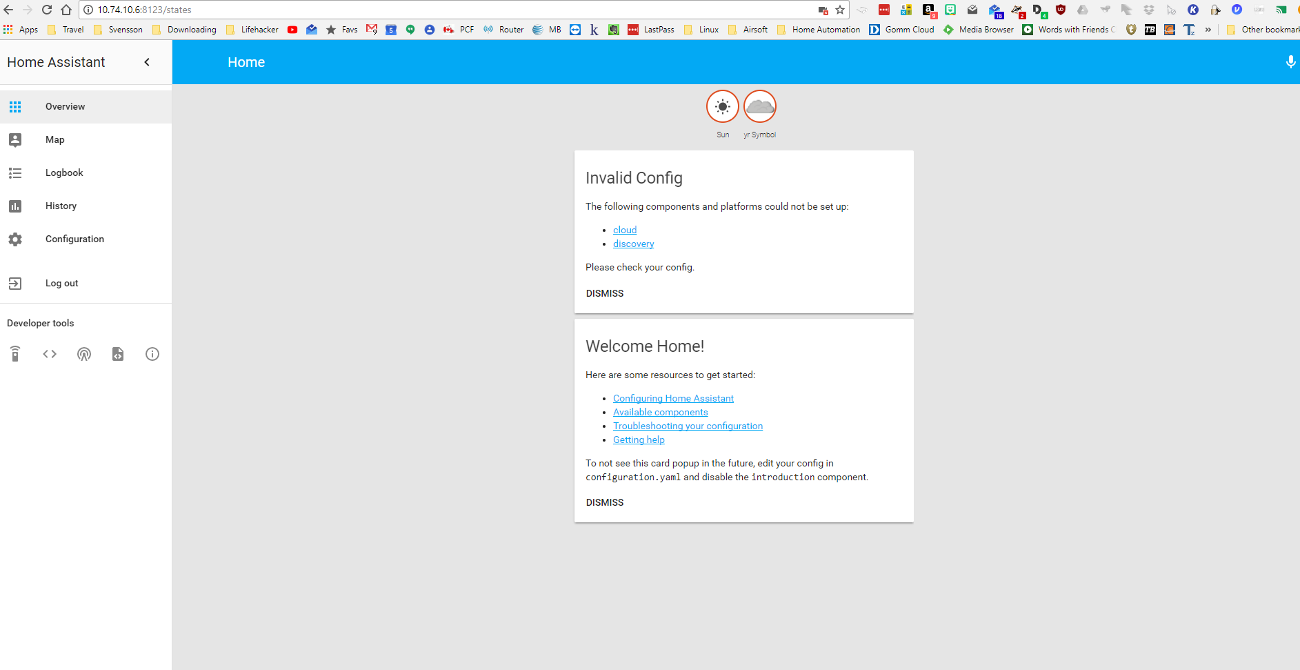 Invalid Config After Insall And Hassio Local 8123 Will Not Load Installation Home