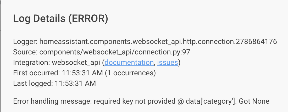 Help Error Handling Message Required Key Not Provided Data