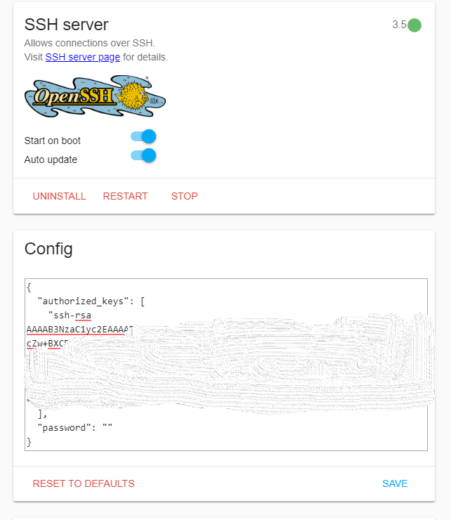 Home Assistant Community Add On Ssh And Web Terminal Home Assistant Os