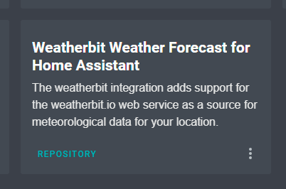 Weatherbit.io - Current Weather and Forecast data - Custom Integrations - Home Assistant Community