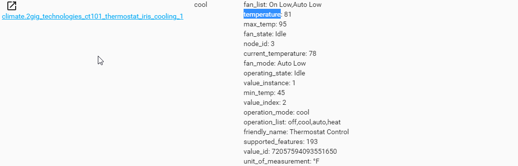 Increase Or Decrease Thermostat Target Temperature Configuration