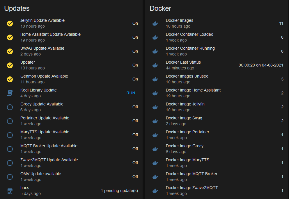 Sensor For New Docker Image Versions Available Configuration Home 
