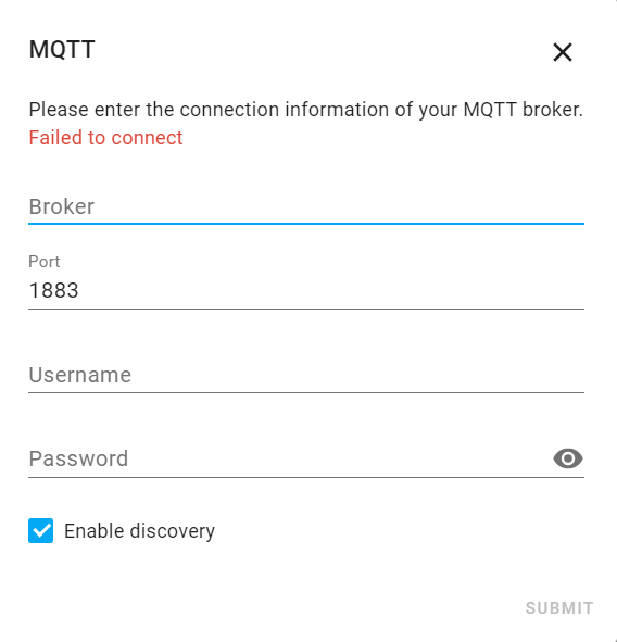 MQTT Broker Failed To Connect Configuration Home Assistant Community