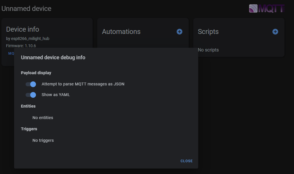 ESP8266 Milight Hub and MQTT to control Milight RGB-CCT - Configuration - Home Assistant Community
