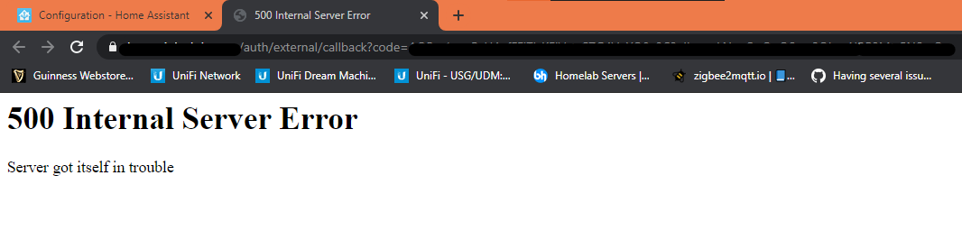 Spotify Integration 500 Internal Server Error Configuration 