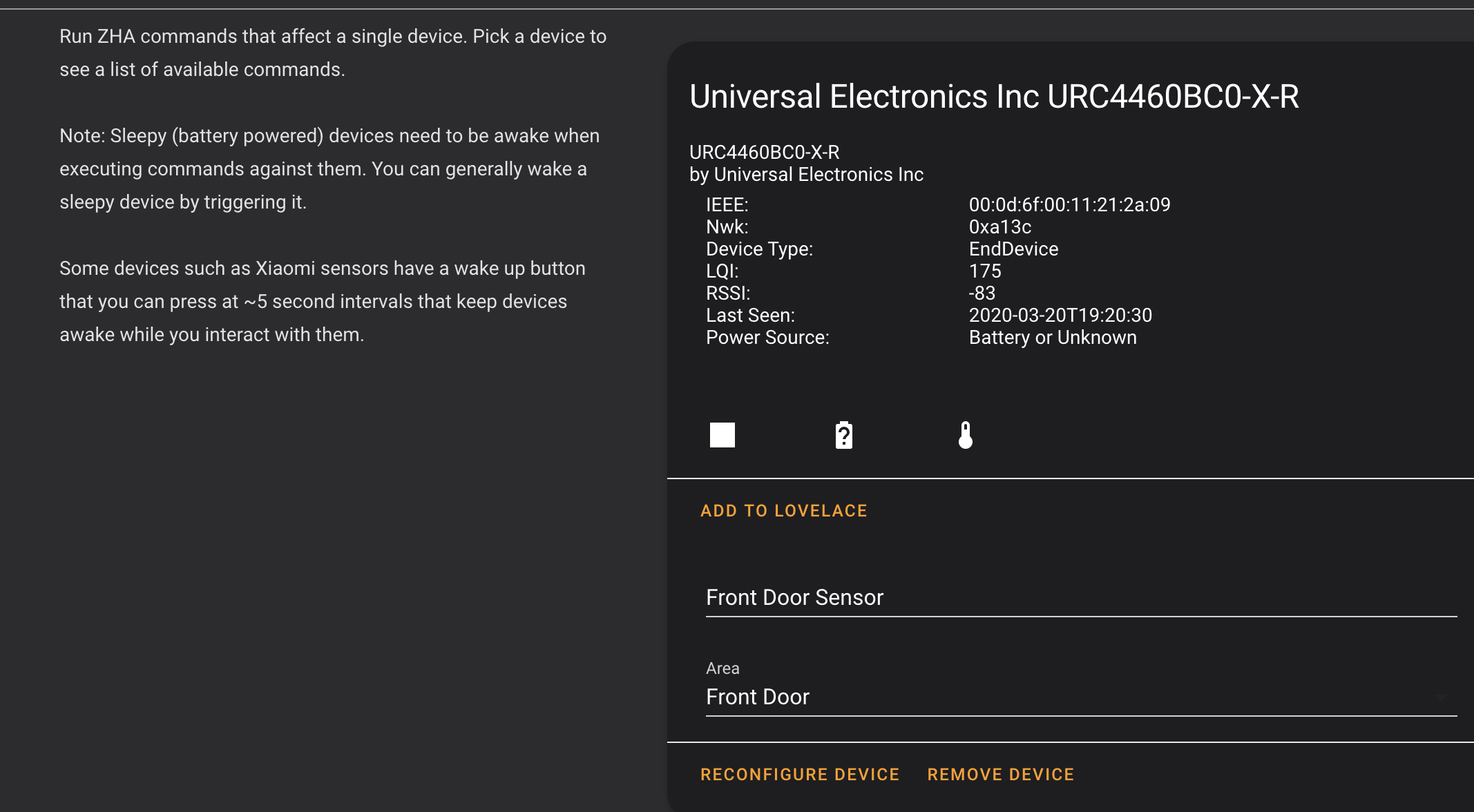 Zigbee Sensor State Not Detected Configuration Home Assistant Community
