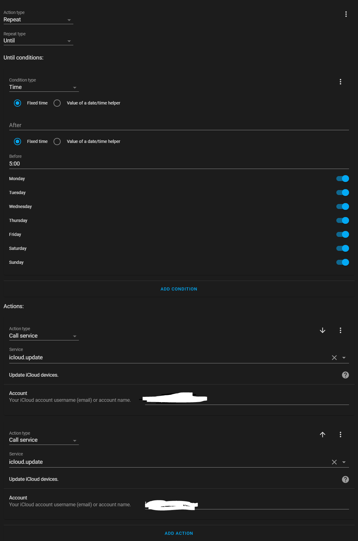 Using Repeat Action Help Configuration Home Assistant Community