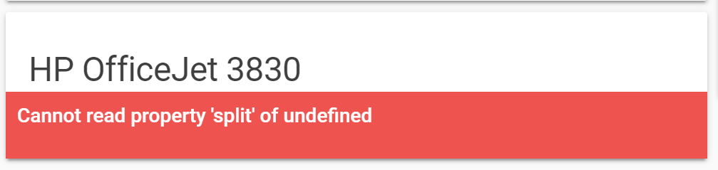 Custom Component for printer ink levels - Custom Components - Home ...