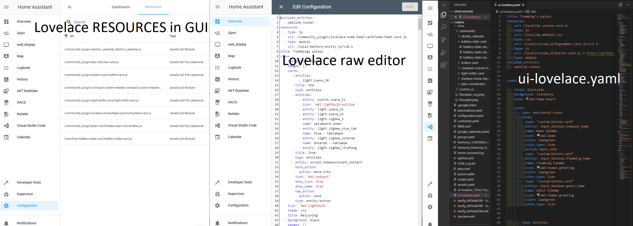 Conf About Lovelace Resources Frontend Home Assistant Community