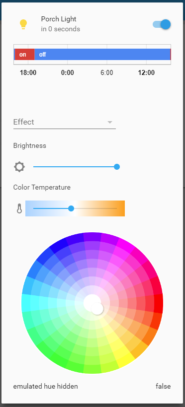 0.59 - Yeelight's Colour wheel shows when light off - Configuration - Home Assistant Community