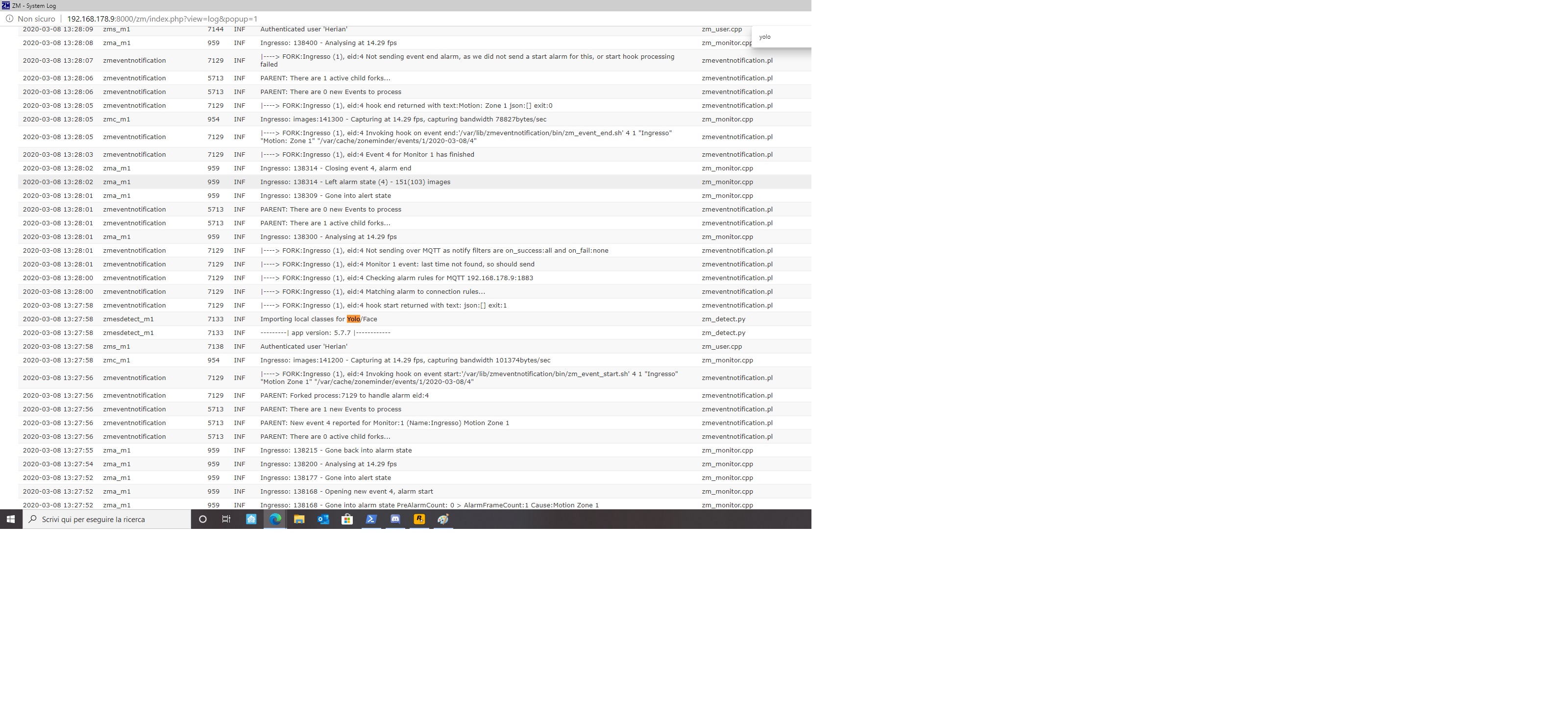 Zoneminder NVR 1.34 Docker by dlandon includes object vision - Page 2 ...
