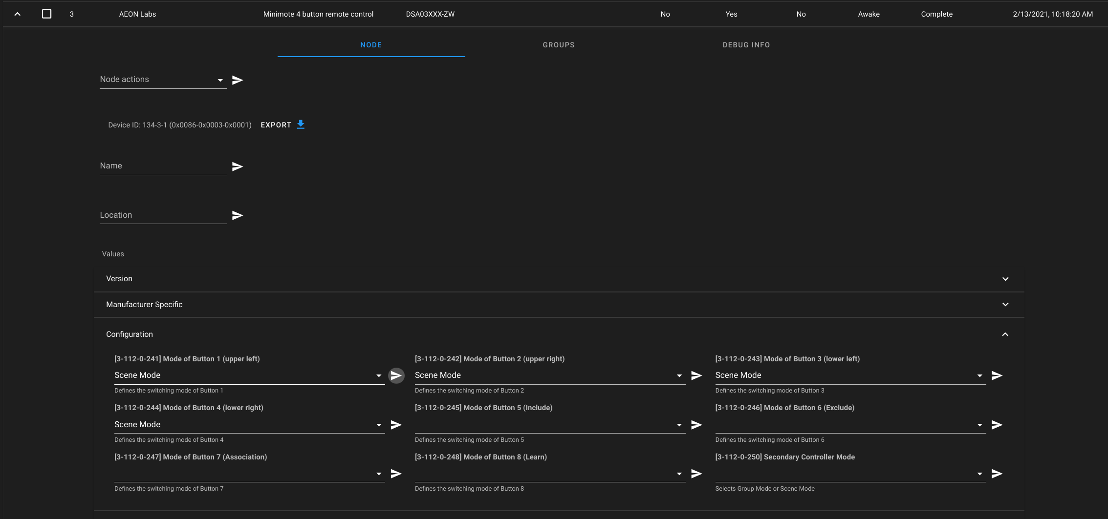 Aeon Labs Minimote with zwave js? - Z-Wave - Home Assistant Community