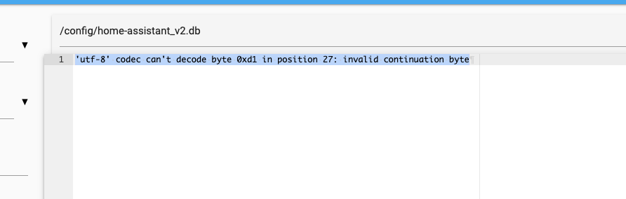 Db File Showing Errors New Since Upgrade Configuration Home Assistant Community