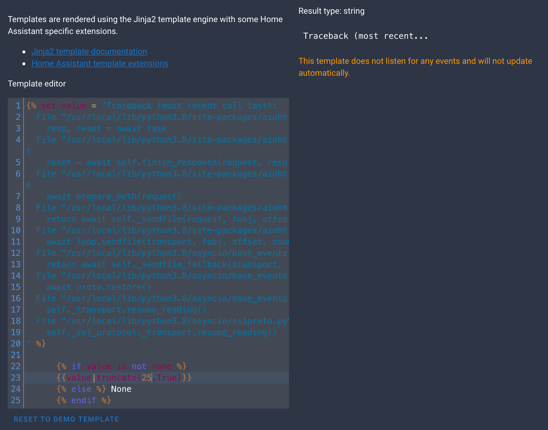 Need help to cure: Invalid state encountered for entity id: sensor.log ...