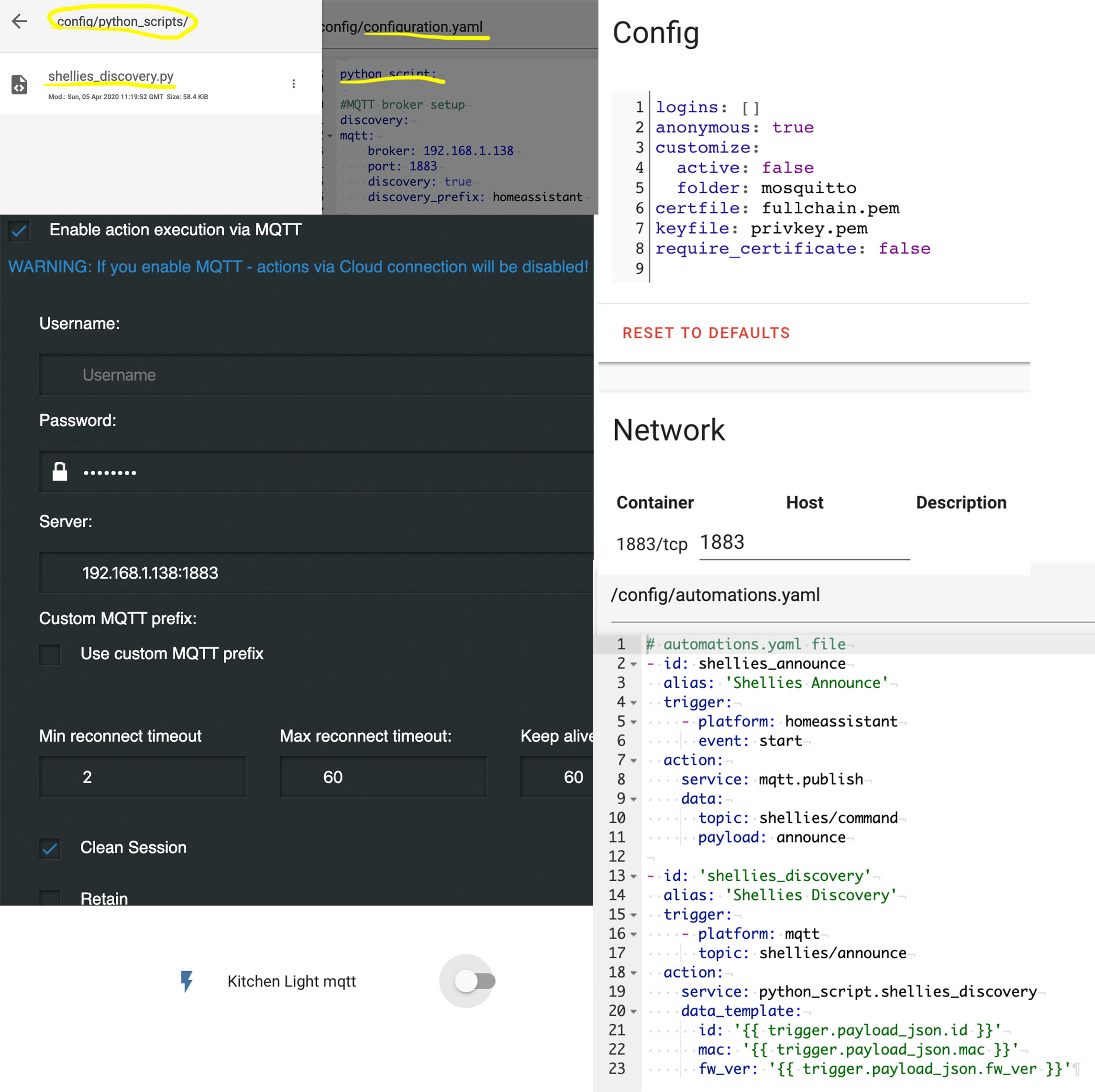 Shellies Discovery Script - Scripts - Home Assistant Community