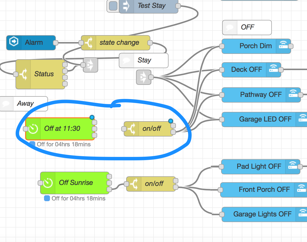 Light Automation Based on Alarm State - Node-RED - Home Assistant Community