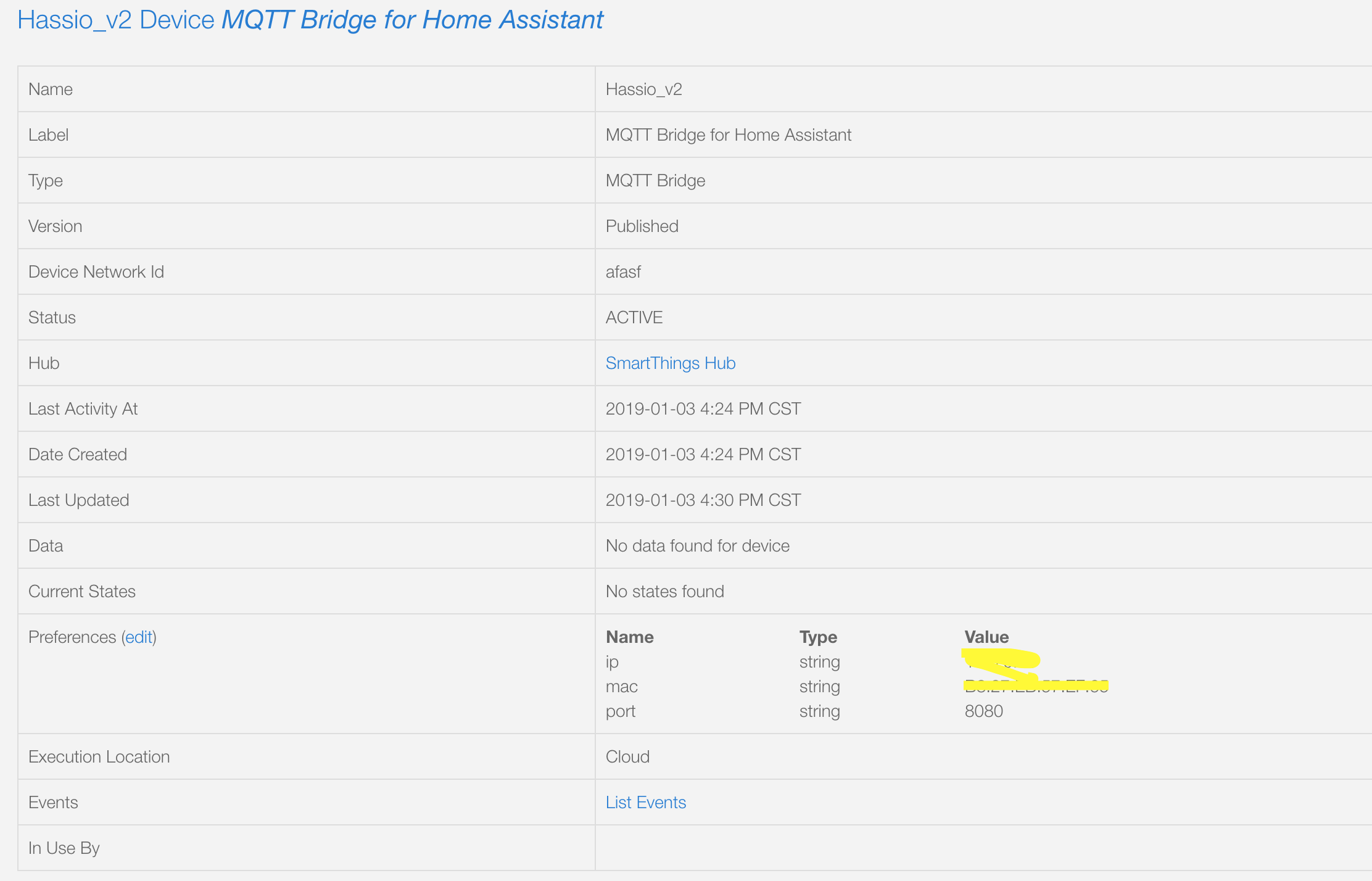 Hassio, Mosquitto broker, and SmartThingsBridge - Third party ...