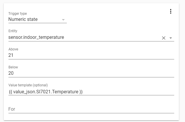 Temperature Outside Limits Automation Notification Configuration