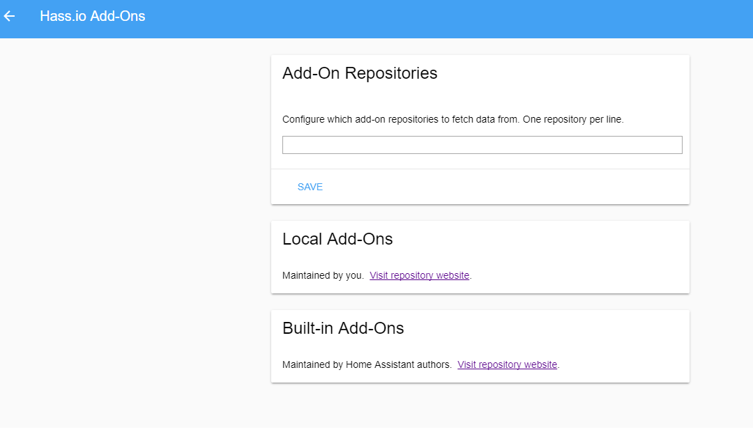 No Add Ons Available In Hassio From A Fresh Install Of 0 62 1 Solved Home Assistant Os Home