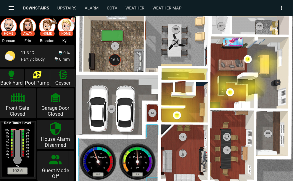Tablet Floor Plan Dashboard Share Your Projects Home Assistant 