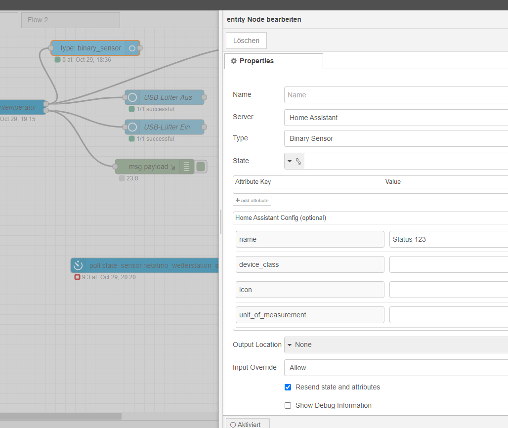 Status feedback to HA - Node-RED - Home Assistant Community