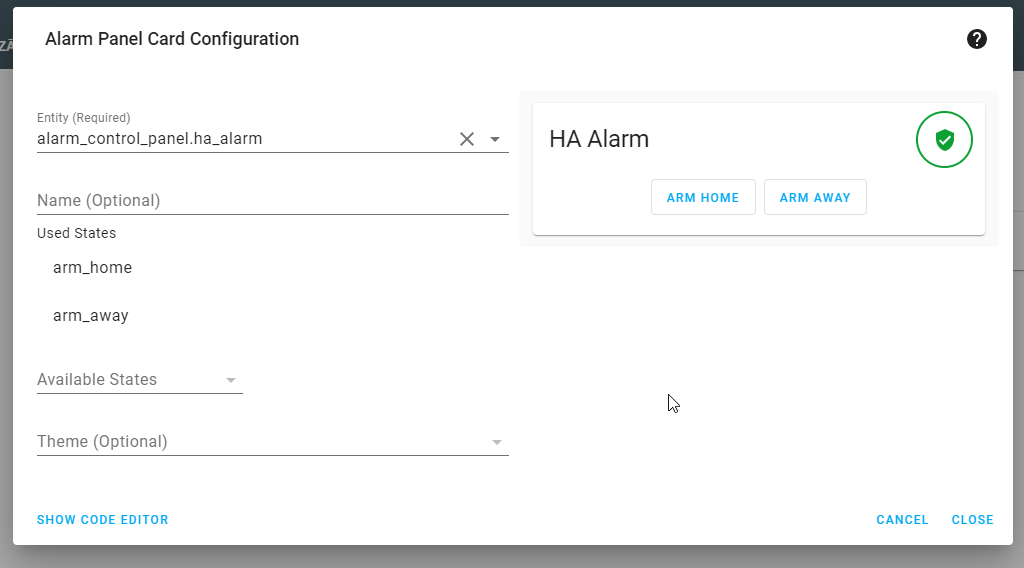 Alarm_control_panel - executes command to state topic - Configuration ...