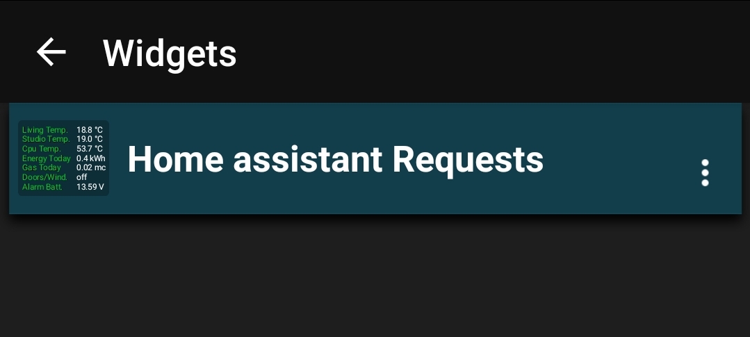 Home assistant Android custom Widgets - Share your Projects! - Home ...